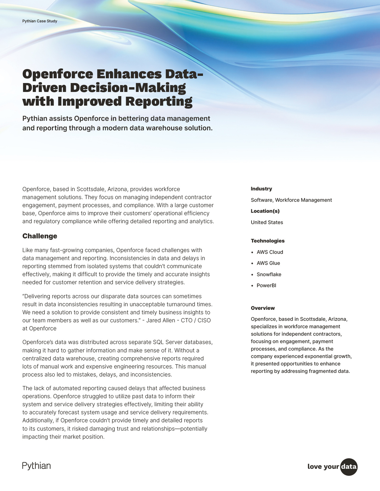 Openforce Enhances Data-Driven Decision-Making with Improved Reporting | Pythian